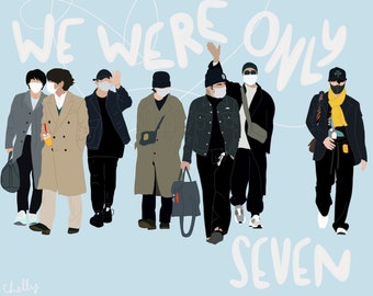 Bts Ot7 Art Print - Etsy