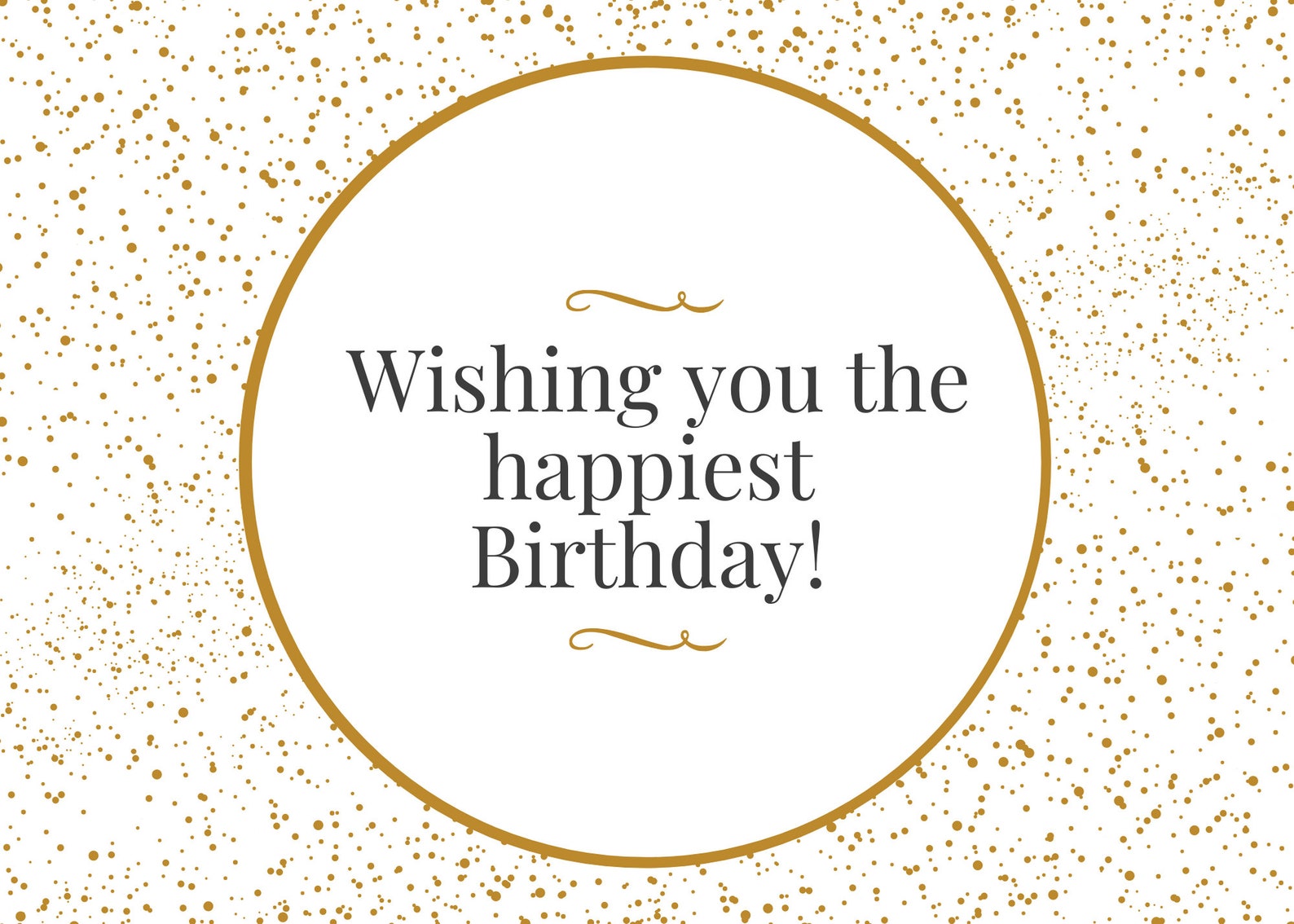 Digital Minimalist Happy Birthday card Digital print modern | Etsy