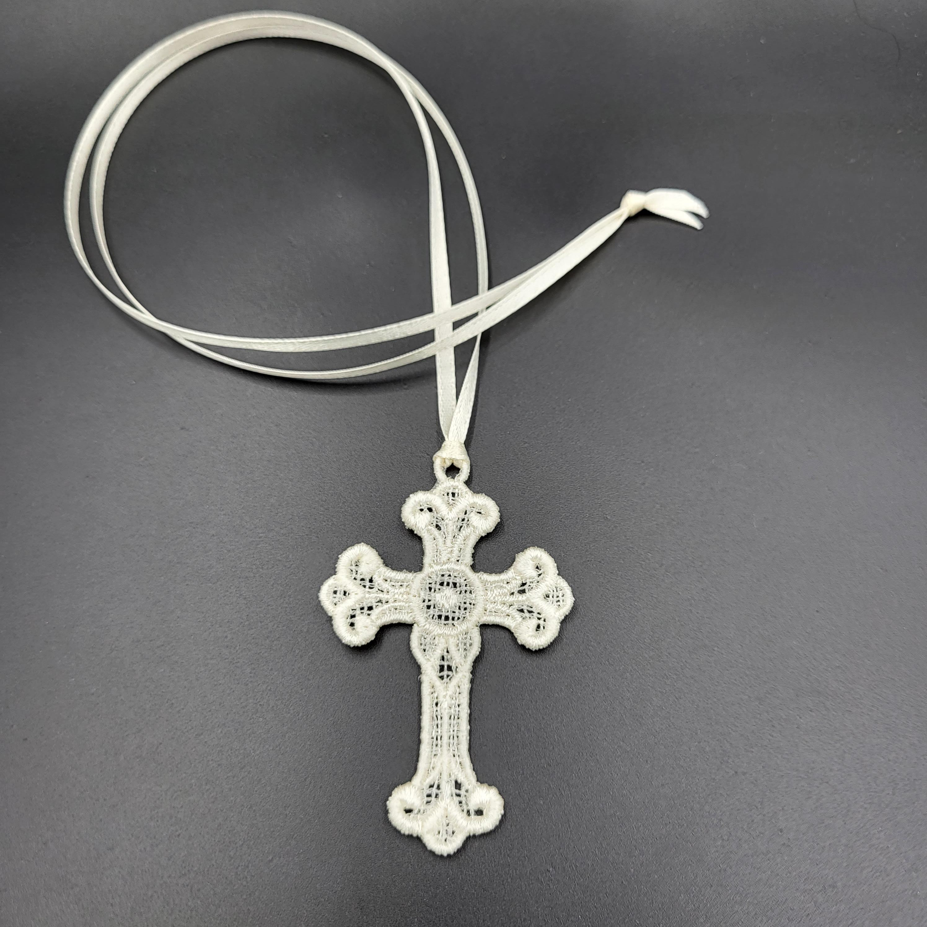 3D Freestanding Ivory Lace Cross With Free Gift - Etsy