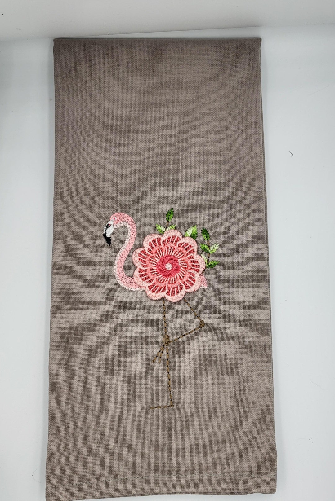 Flirty Flamingo Dish Towel - Etsy