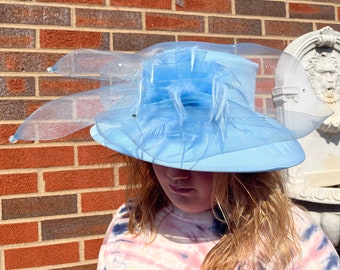 Baby Blue Church Hat | Etsy