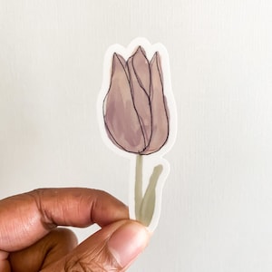 Tulip Sticker Flower Sticker Sticker for Spring Gift Idea - Etsy