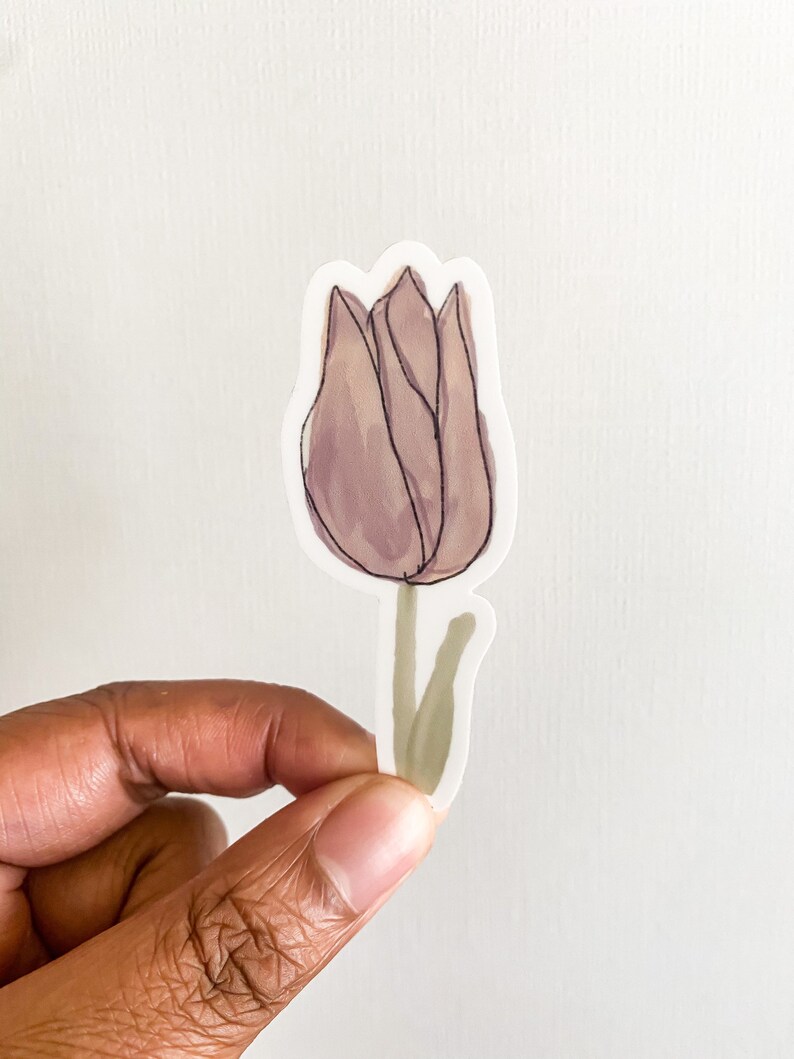 Tulip Sticker Flower Sticker Sticker for Spring Gift Idea - Etsy