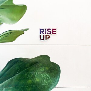 Rise up Sticker, Holographic Sticker, End Human Trafficking, Save the ...