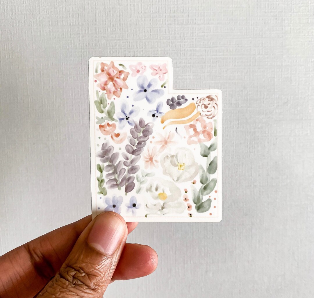 Utah Sticker UT Decal Watercolor UT Watercolor Vinyl Vinyl - Etsy