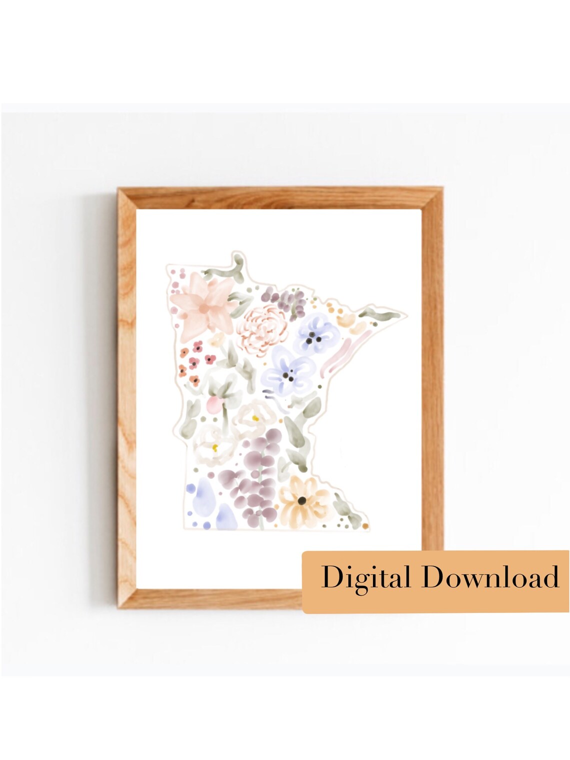 Minnesota Watercolor Download Instant Download Watercolor - Etsy