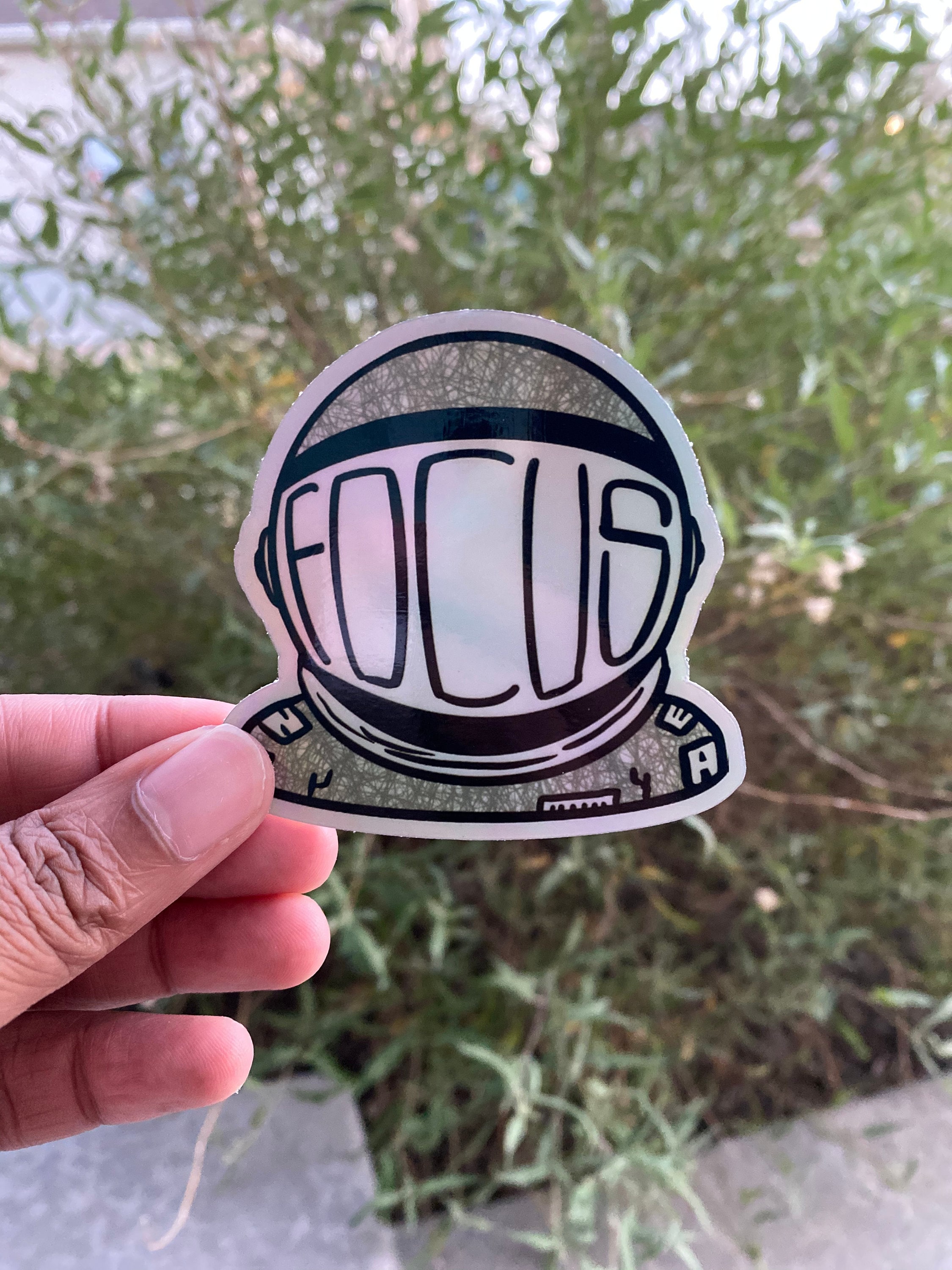 Focus Astronaut Sticker Astronaut Sticker Spaceman Sticker | Etsy