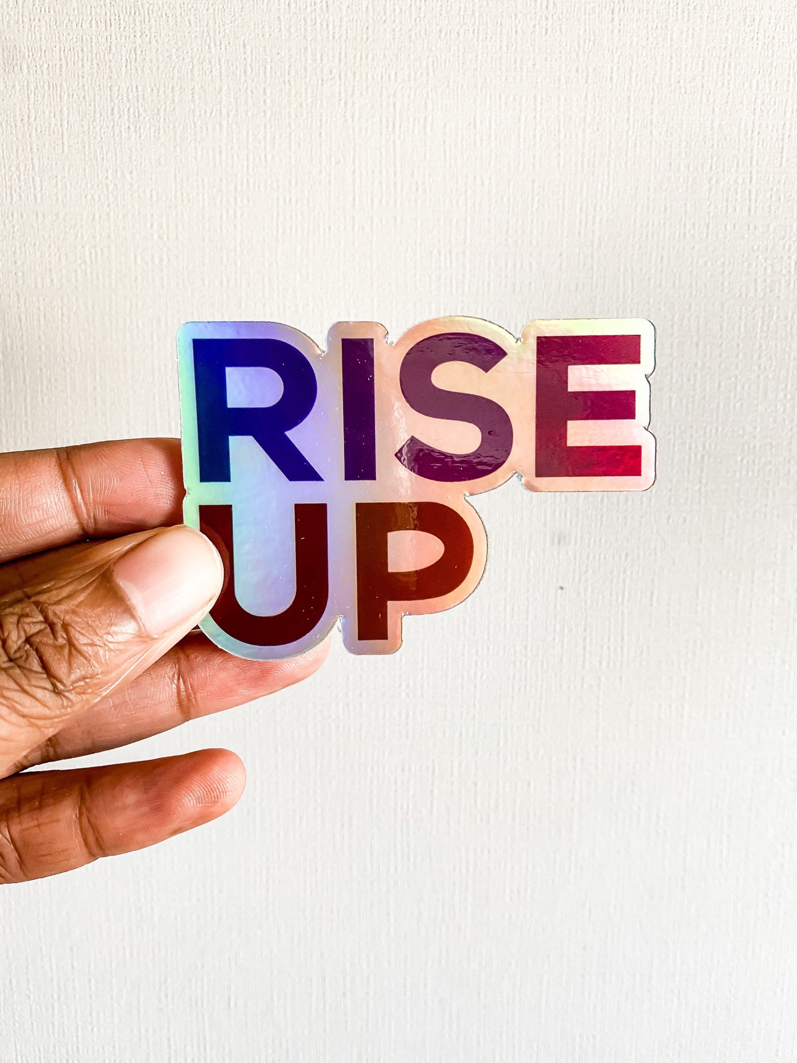 Rise up Sticker Holographic Sticker End Human Trafficking - Etsy