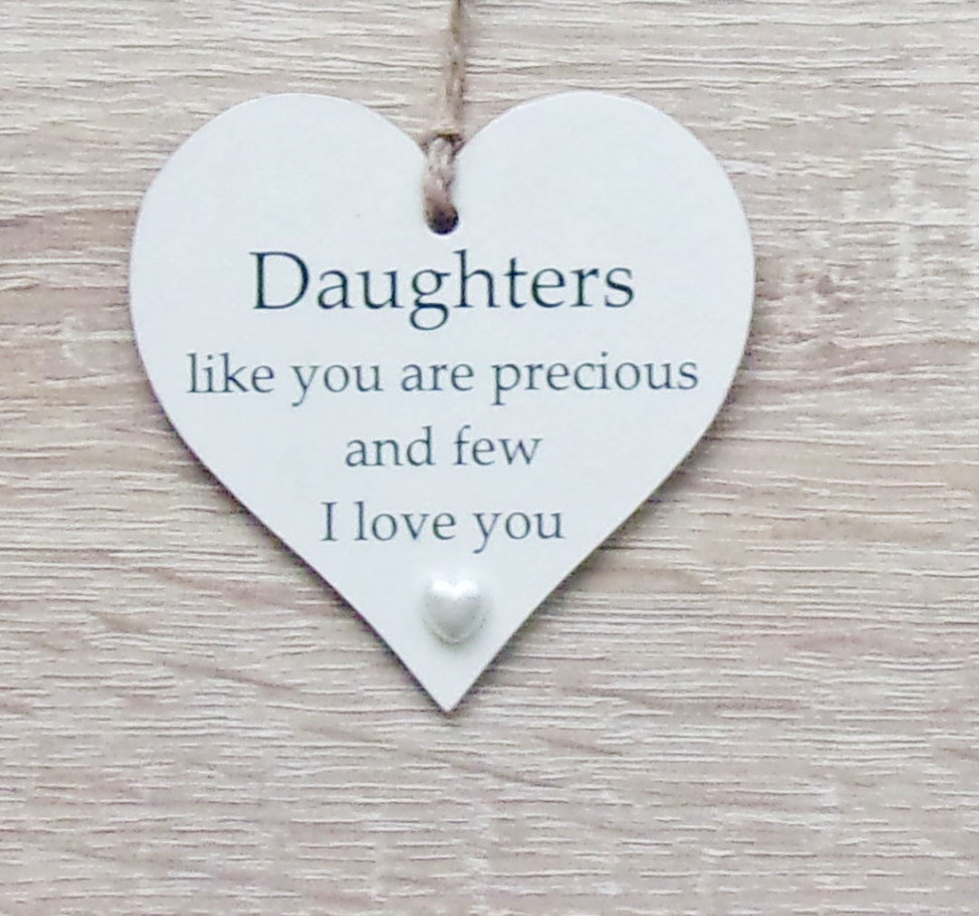 Special Daughter Wooden Gift Heart Plaque/sign - Etsy