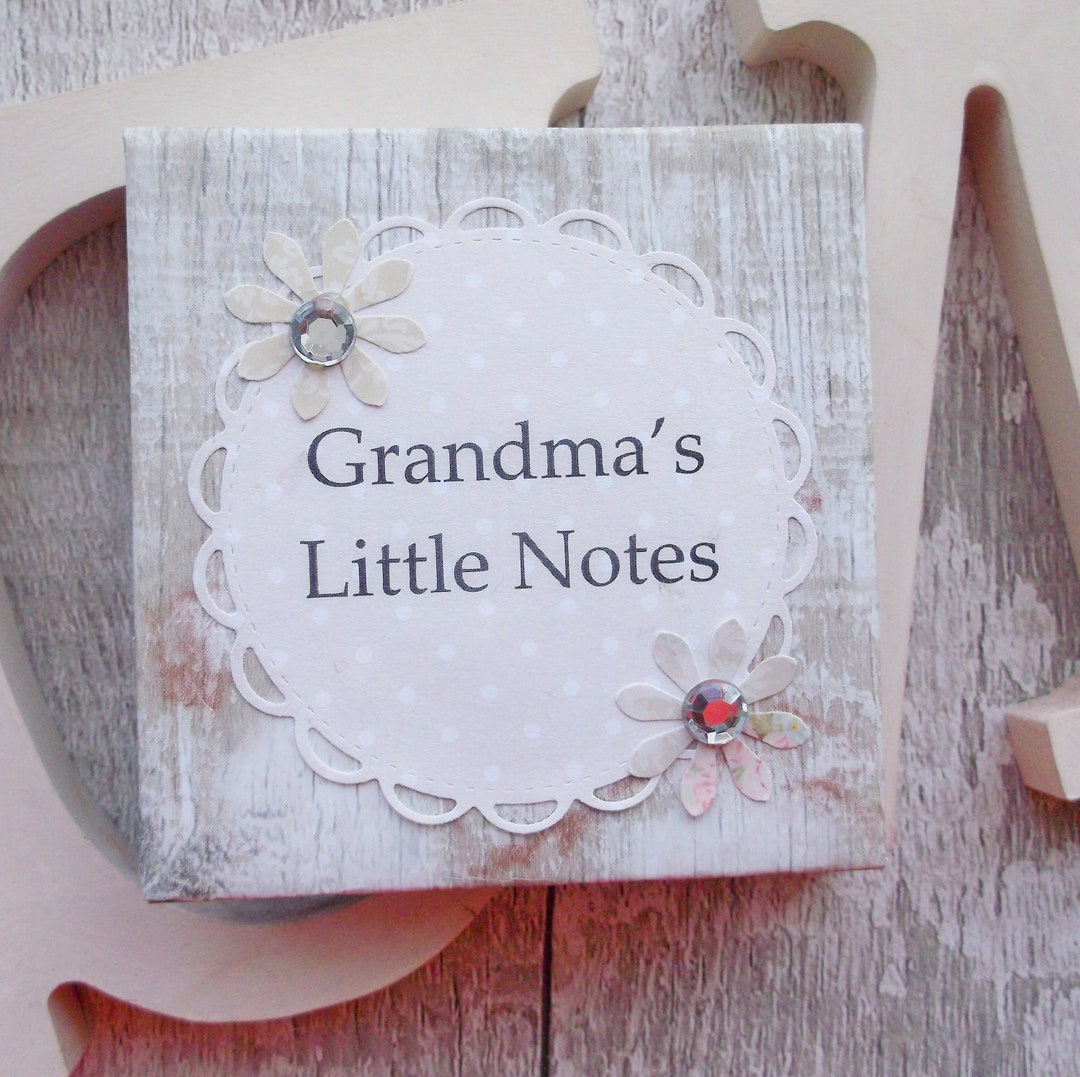 Grandma's Little Notes Desk/table Note Block - Etsy