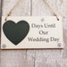 Days Until Our Wedding Day Countdown Plaque/sign - Etsy