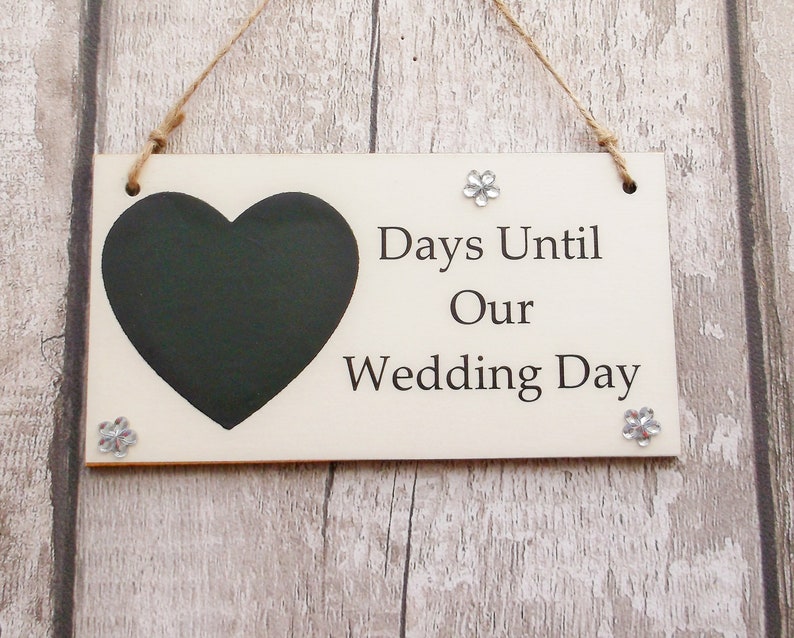 Days Until Our Wedding Day Countdown Plaque/sign - Etsy