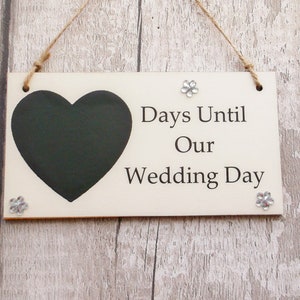 Days Until Our Wedding Day Countdown Plaque/sign - Etsy
