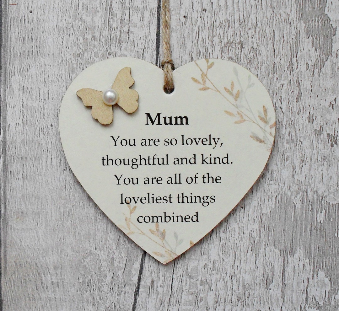 Special Thoughtful and Kind Mum so Lovely Mum Mother's Day Wooden Gift ...