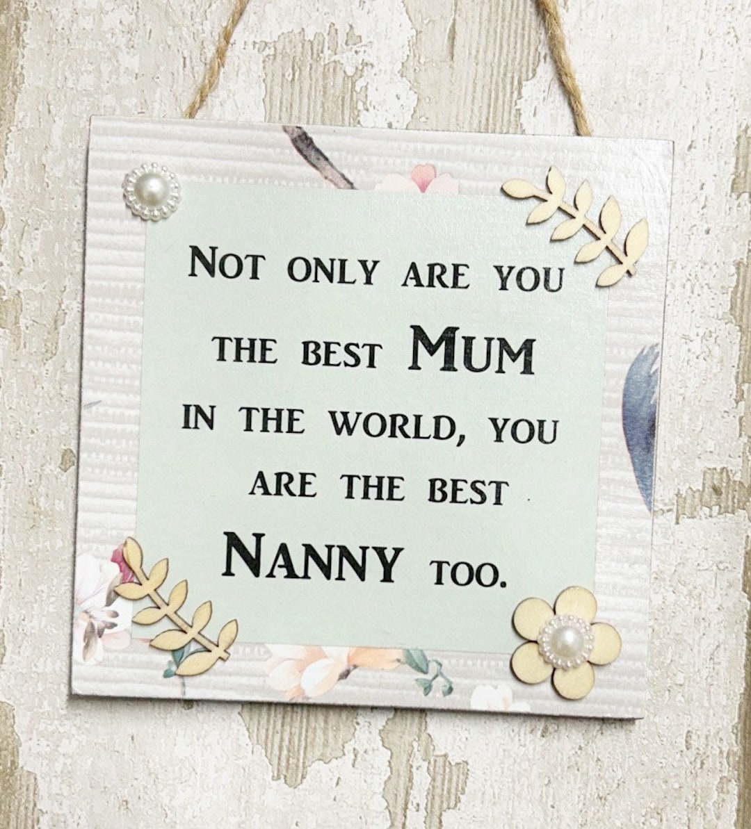 Special Nanny Not Only Are You the Best Mum, You Are the Best Nanny Too ...