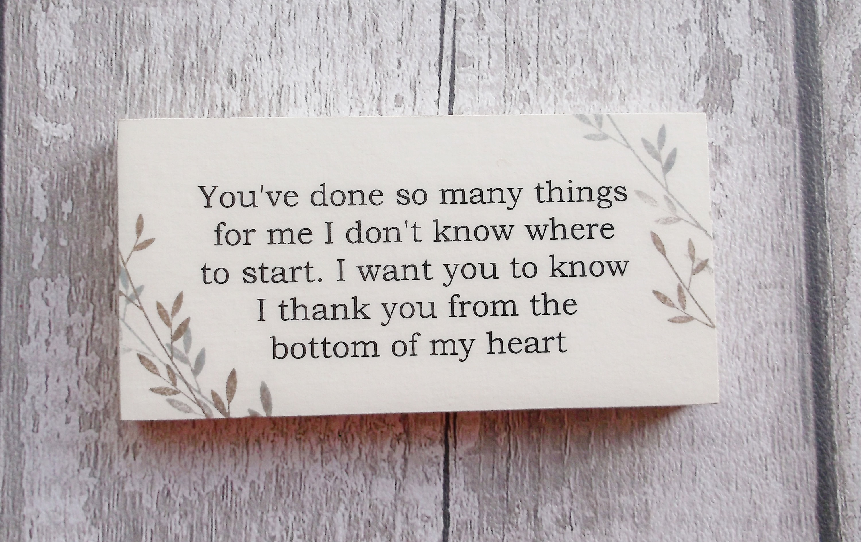 Freestanding Block Thank You From the Bottom of My Heart | Etsy