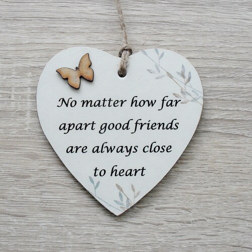 My Best Friend Friendship Wooden Gift Heart Plaque/sign - Etsy