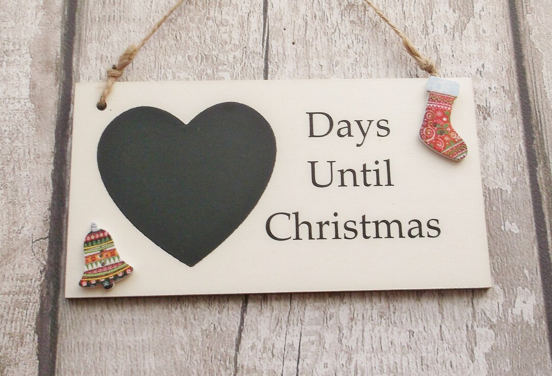 Days to Christmas Countdown Plaque/sign - Etsy