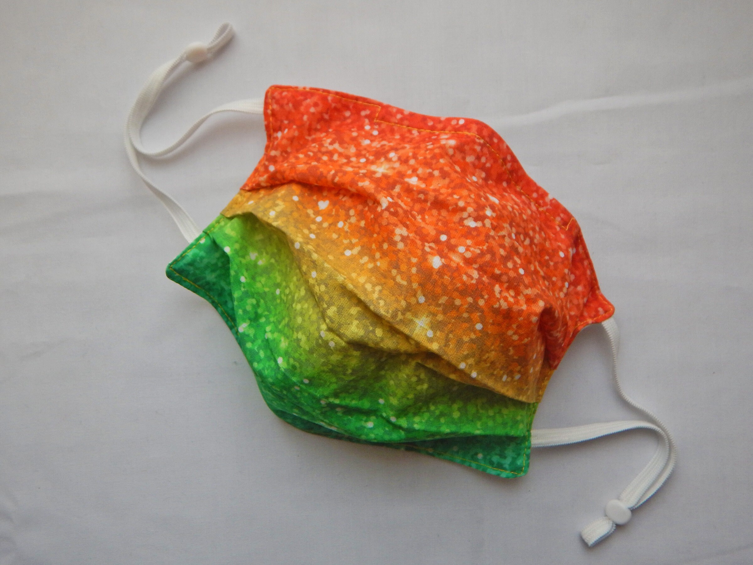 Rainbow glitter sparkle. Face Mask. Double Layer. Same Day | Etsy