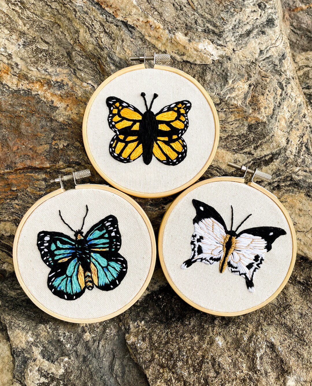 4-inch Monarch Butterfly Embroidery | Butterfly KIT | Butterfly PDF ...