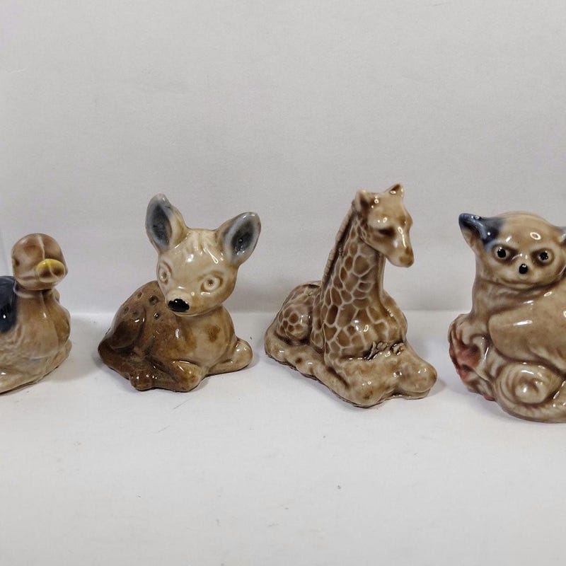 Mini Ceramic Animals - Etsy
