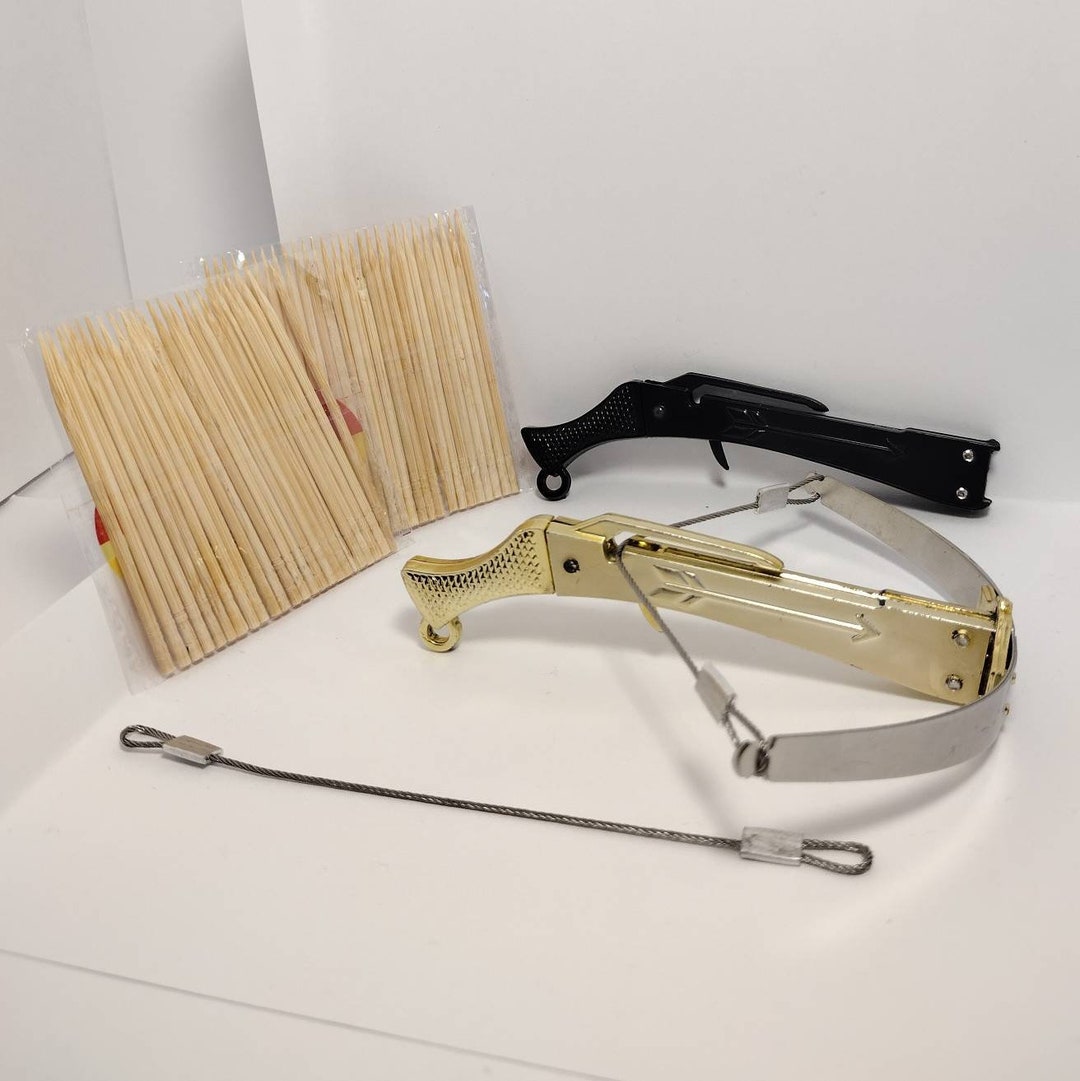 Dual Mini Toothpick Crossbows Interchangeable Metal and Plastic Build ...