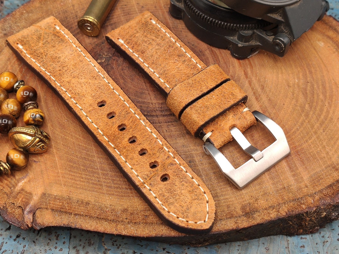 Strap Pull up Personalized Genuine Leather Handmade Italy Rolex Omega ...