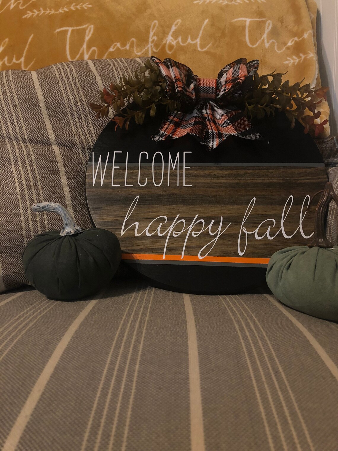 Happy Fall Wooden Door Sign - Etsy