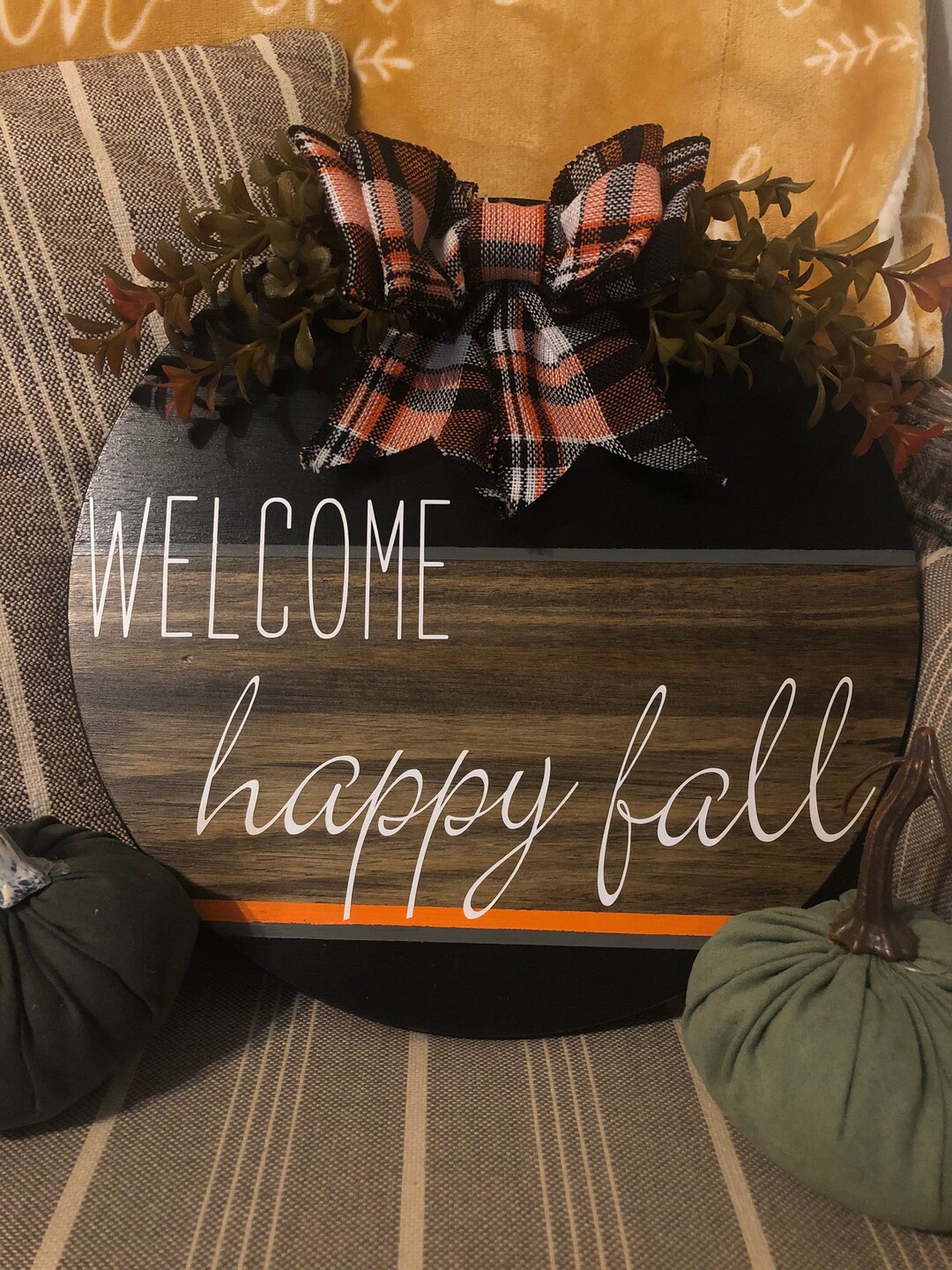 Happy Fall Wooden Door Sign - Etsy