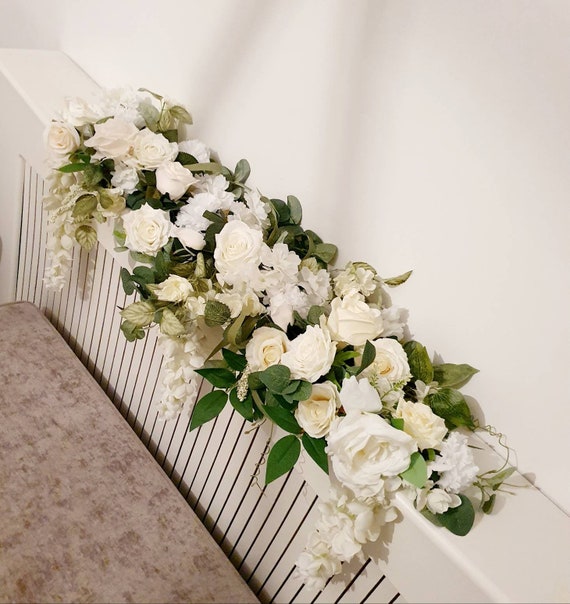 3ft Garland White and Ivory Rose Garland | Etsy
