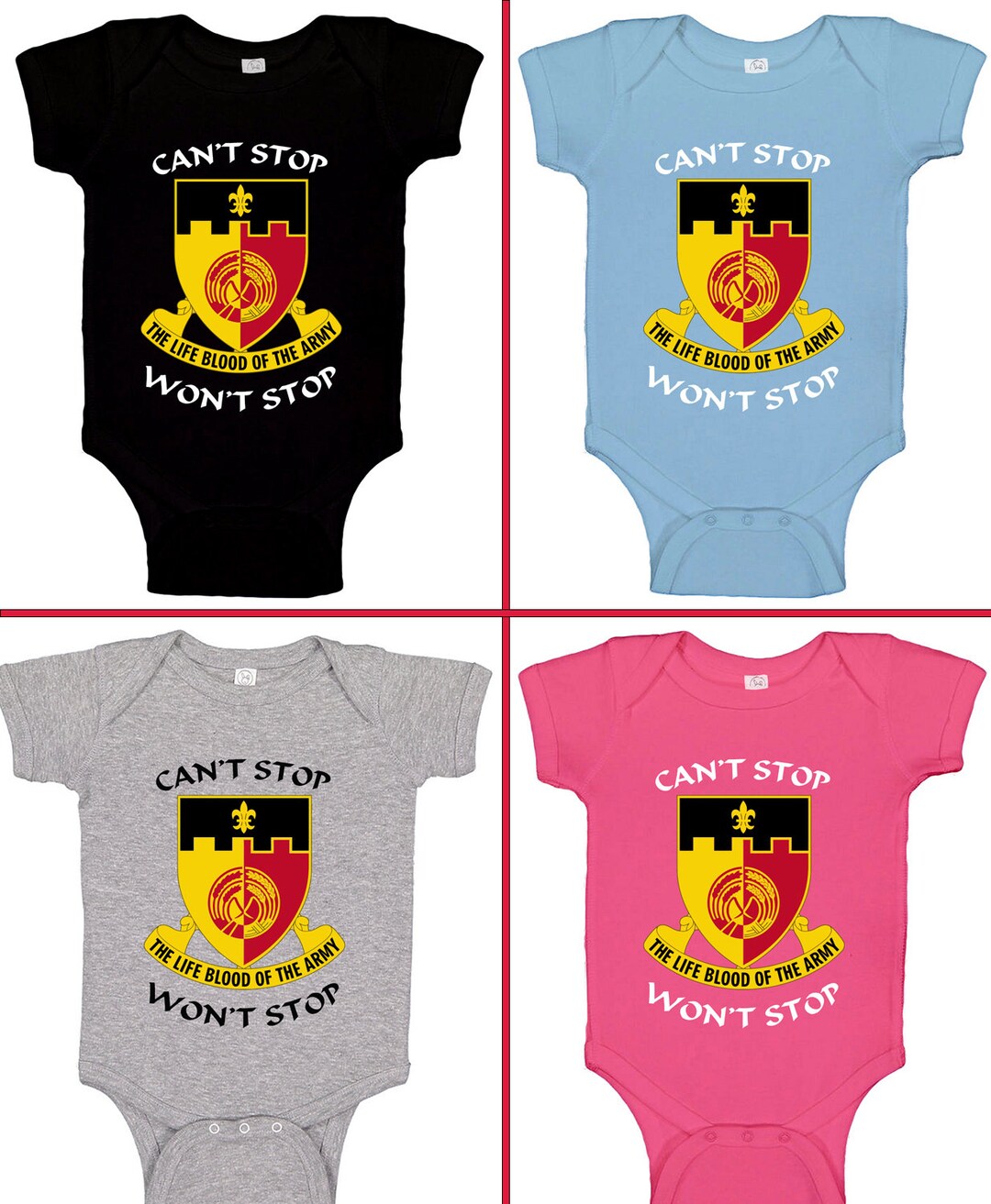 Baby Bodysuit With 64th BSB Crest in Color. Different Colors. - Etsy