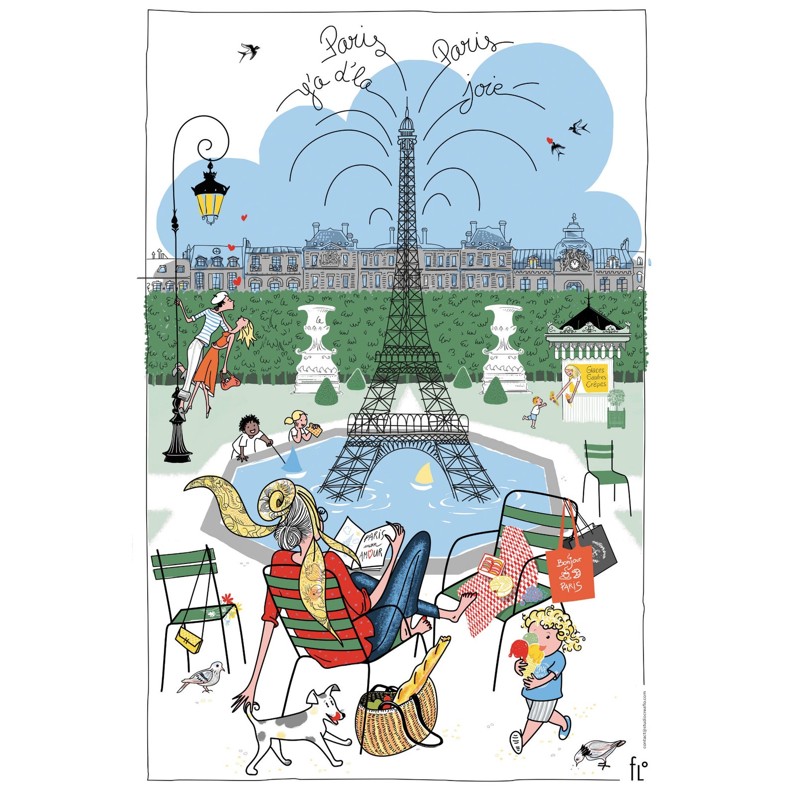Tea Towels Paris Illustrations Made in France - Etsy