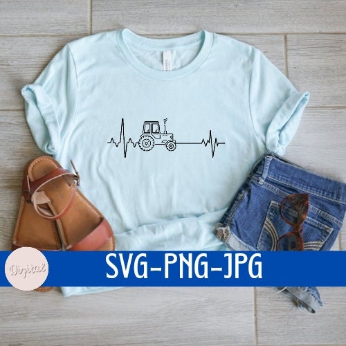 Tractor Heartbeat Farmer Svg,fathers Day Farmer Gift,tractor Svg,farmer ...