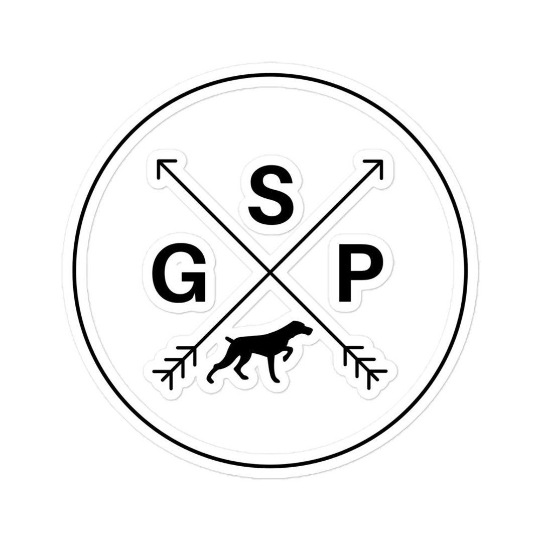 Gsp Sticker,german Shorthaired Pointer GSP With Arrows Sticker,dog ...