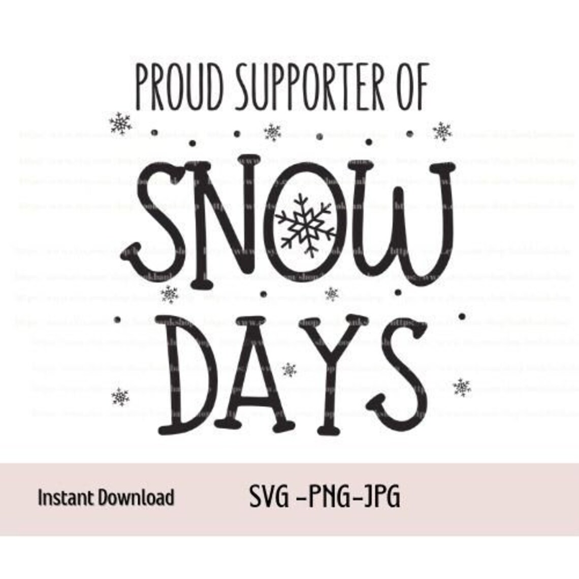 Proud Supporter of Snow Days Funny Winter Holiday Christmas Svg,png,jpg ...
