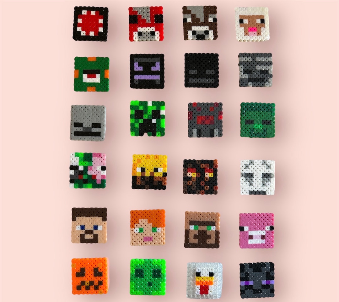 Minecraft Magnets, Pins, and Keychains - Etsy