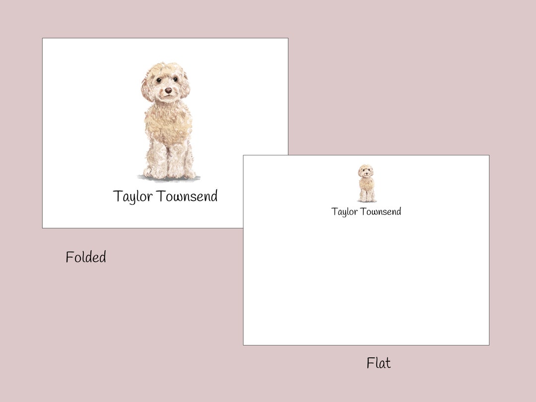 Cockapoo Notecards, Dog Stationery, Veterinarian Gift, Dog Breed Cards, Note Card Gift, Pet ...
