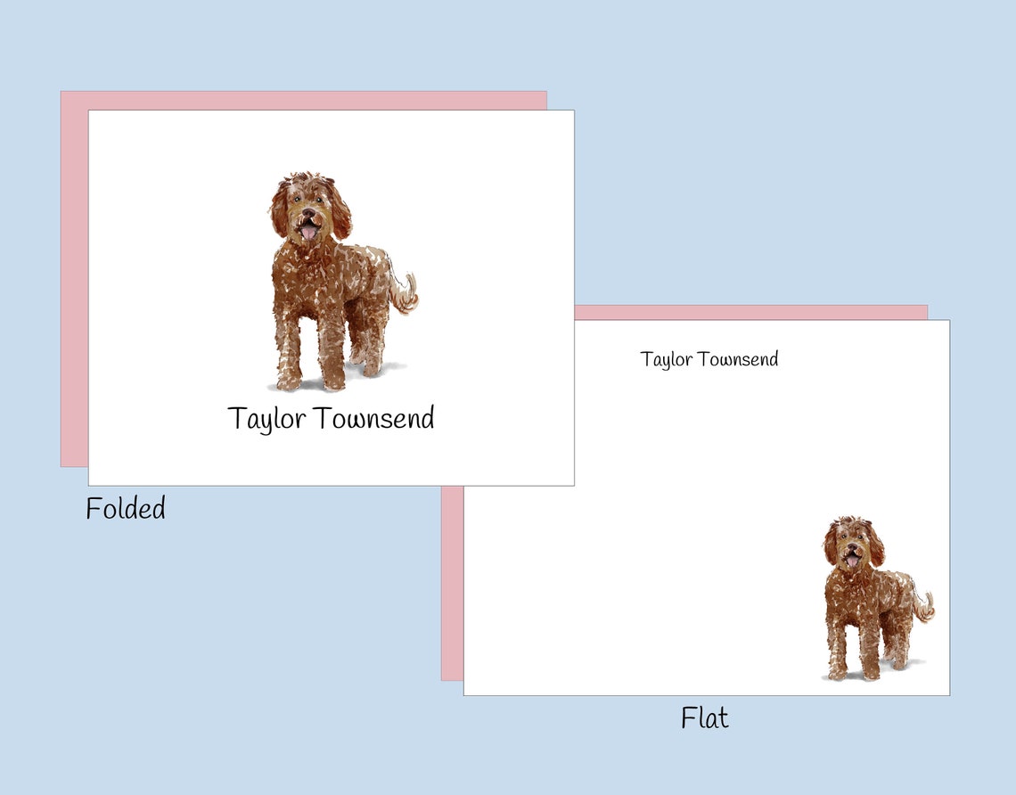 Labradoodle Notecards Dog Stationery Dog Breed cards Note | Etsy