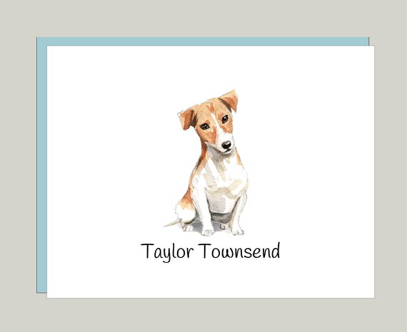 Jack Russell Note Cards Dog Stationery Dog Breed Cards - Etsy
