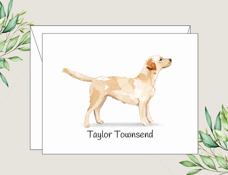Labrador Retriever Note Cards, Dog Stationery, Dog Breed Cards ...
