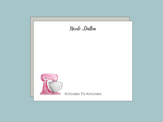 Recipe Card Recipe Stationery Bakers Note Cards Cooking | Etsy