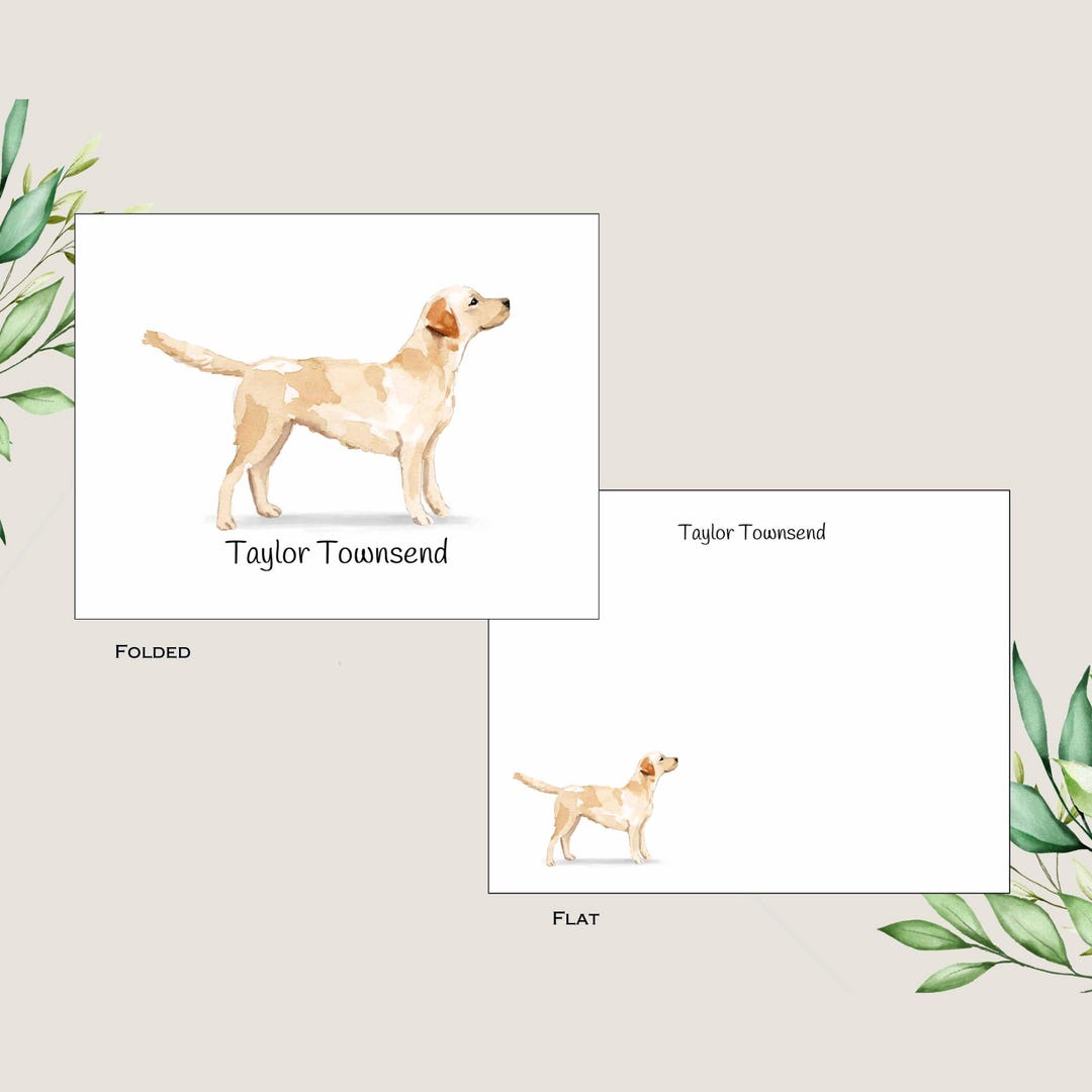 Labrador Retriever Note Cards, Dog Stationery, Dog Breed Cards ...