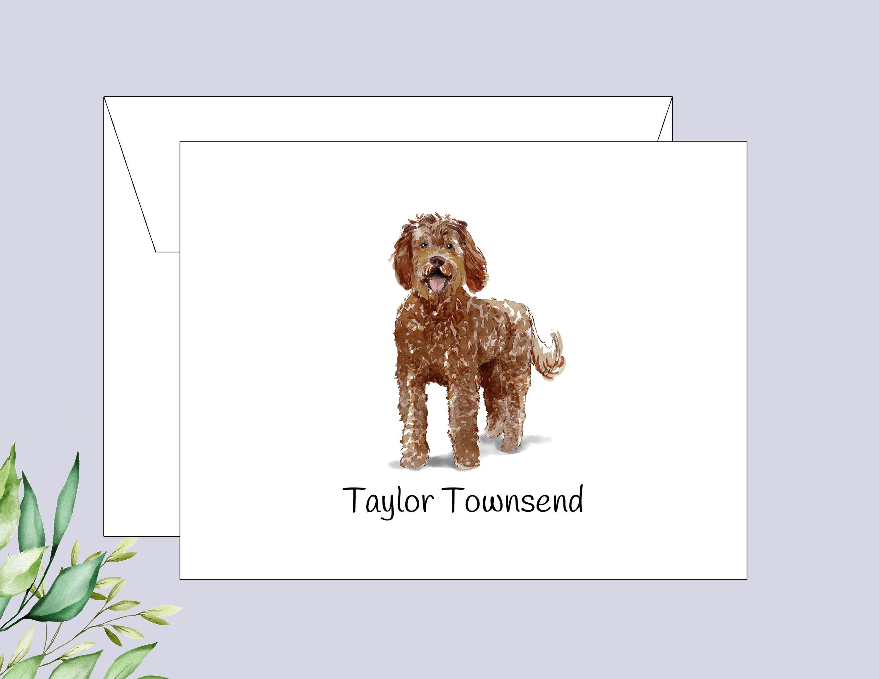 Labradoodle Notecards, Dog Stationery, Dog Breed Cards, Note Card Gift ...