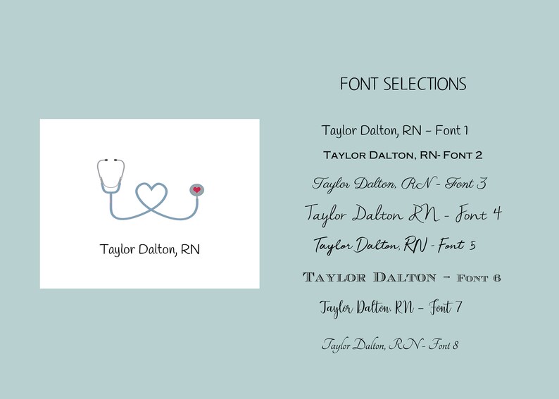 Personalized Note Cards, Nursing Stationery, 10 Physician Notecards ...