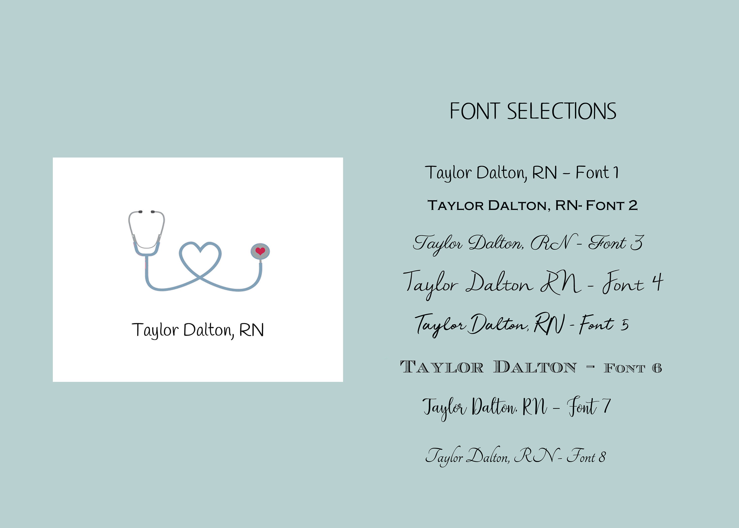 Personalized Note Cards, Nursing Stationery, 10 Physician Notecards ...