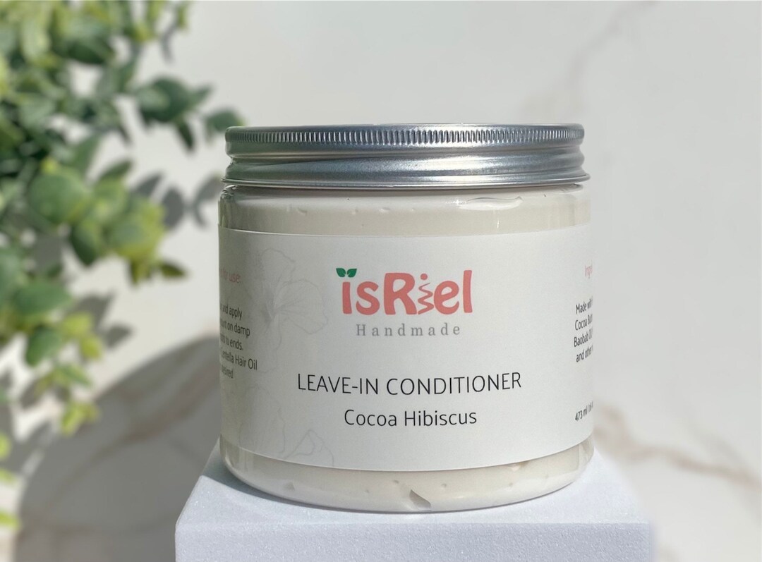 16 OUNCES Cocoa Hibiscus Leave-in Conditioner, Vegan Leave-in ...