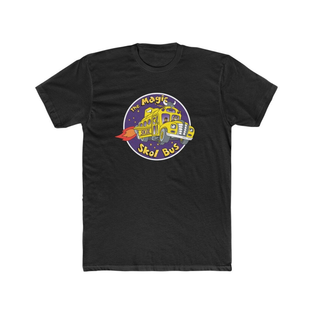 Magic Skol Bus Cotton Crew Tee - Etsy