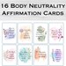 Body Positive Affirmation Cards, Self Care Card, Affirmation Cards ...