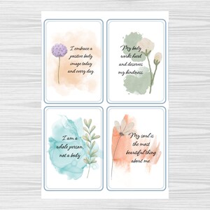 Body Positive Affirmation Cards, Self Care Card, Affirmation Cards ...