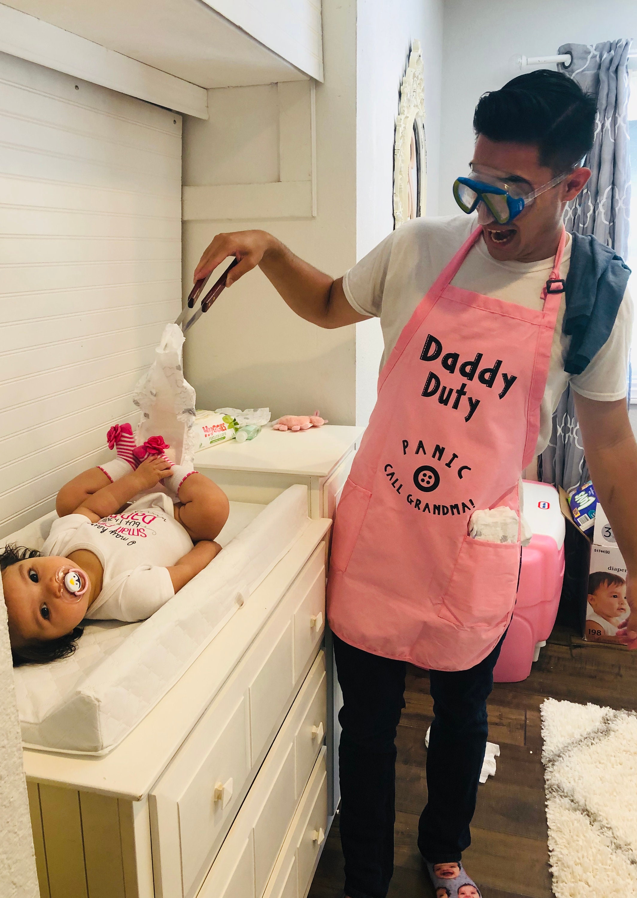 Daddy Duty Apron, Apron for Men, New Dad Gifts, Funny New Dad Gift ...